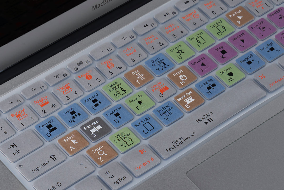 Final Cut Pro X Shortcuts Keyboard Cover – Chic Geeks